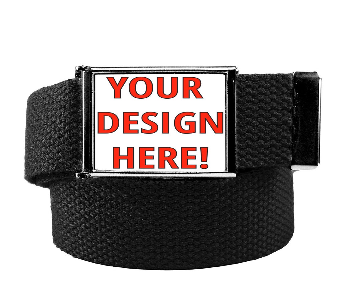 Build A Belt: Men's Design Your Own Buckle With Your Image or Text ...