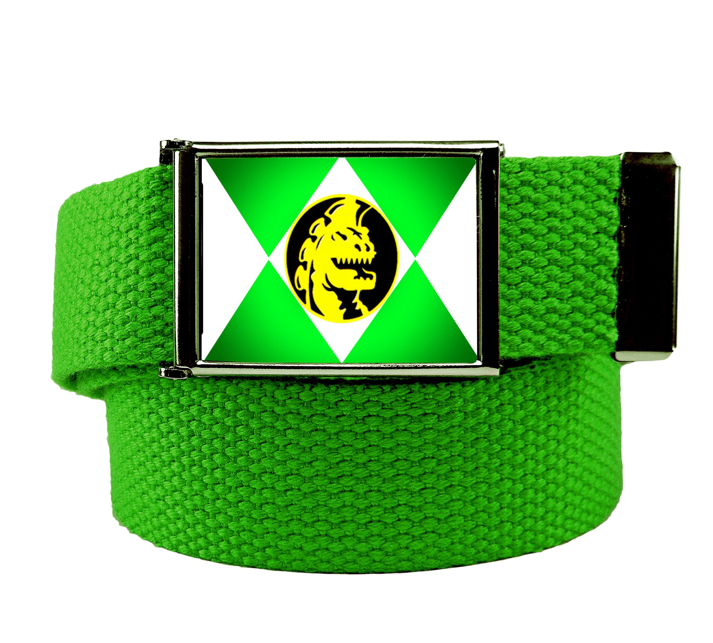Build A Belt Kid's Power Ranger Buckle 1.25" Wide With Canvas Web Belt ...