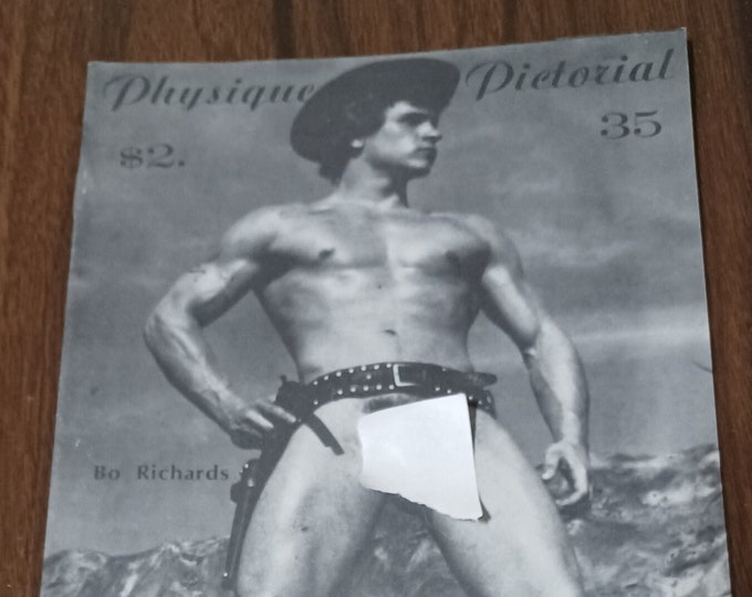 PHYSIQUE PICTORIAL vol. 35, August, 1981 Bo Richards cover Near Mint Gay - Etsy 日本