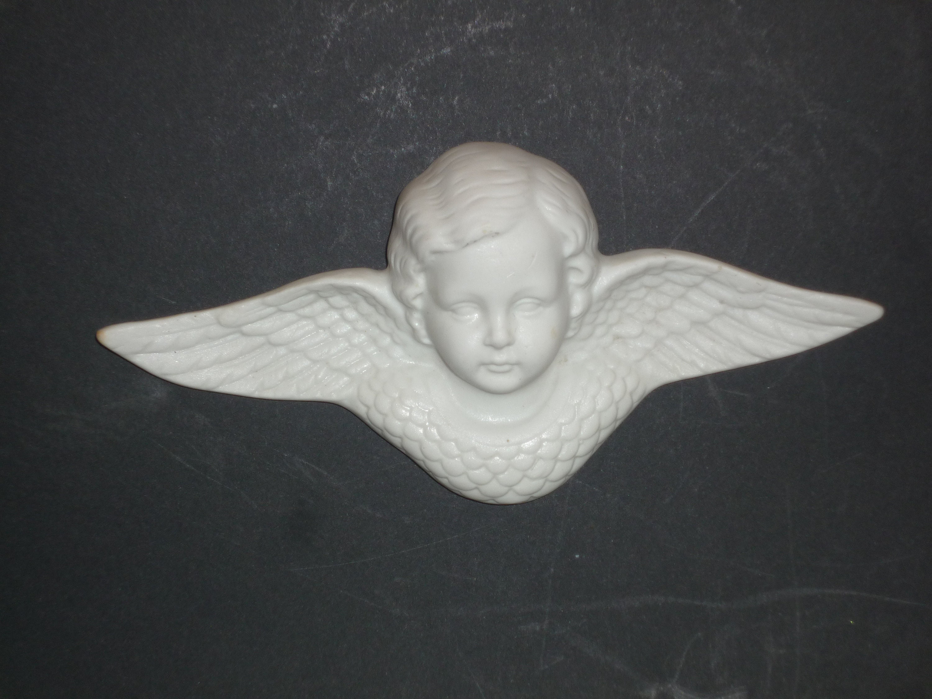 Pair of small antique Guardian Angel Protector Angel in | Etsy