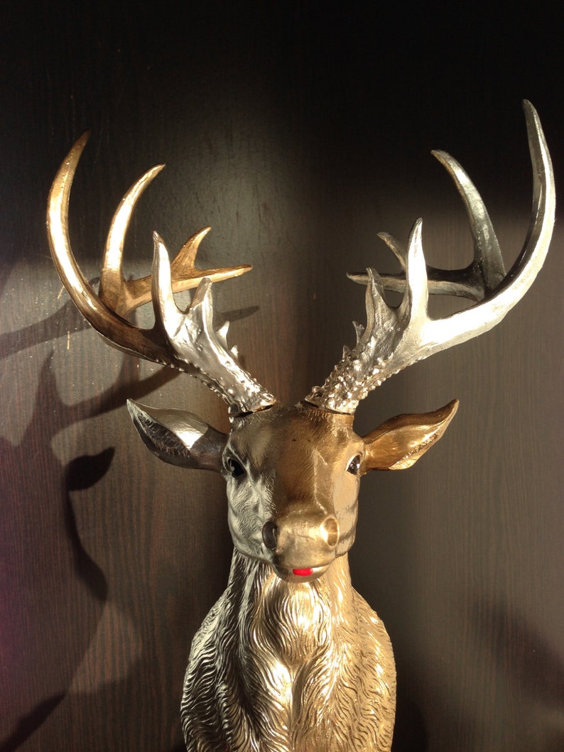LARGE Unique Faux Taxidermy Stag Deer Head 'Dr JEKYLL' | Etsy