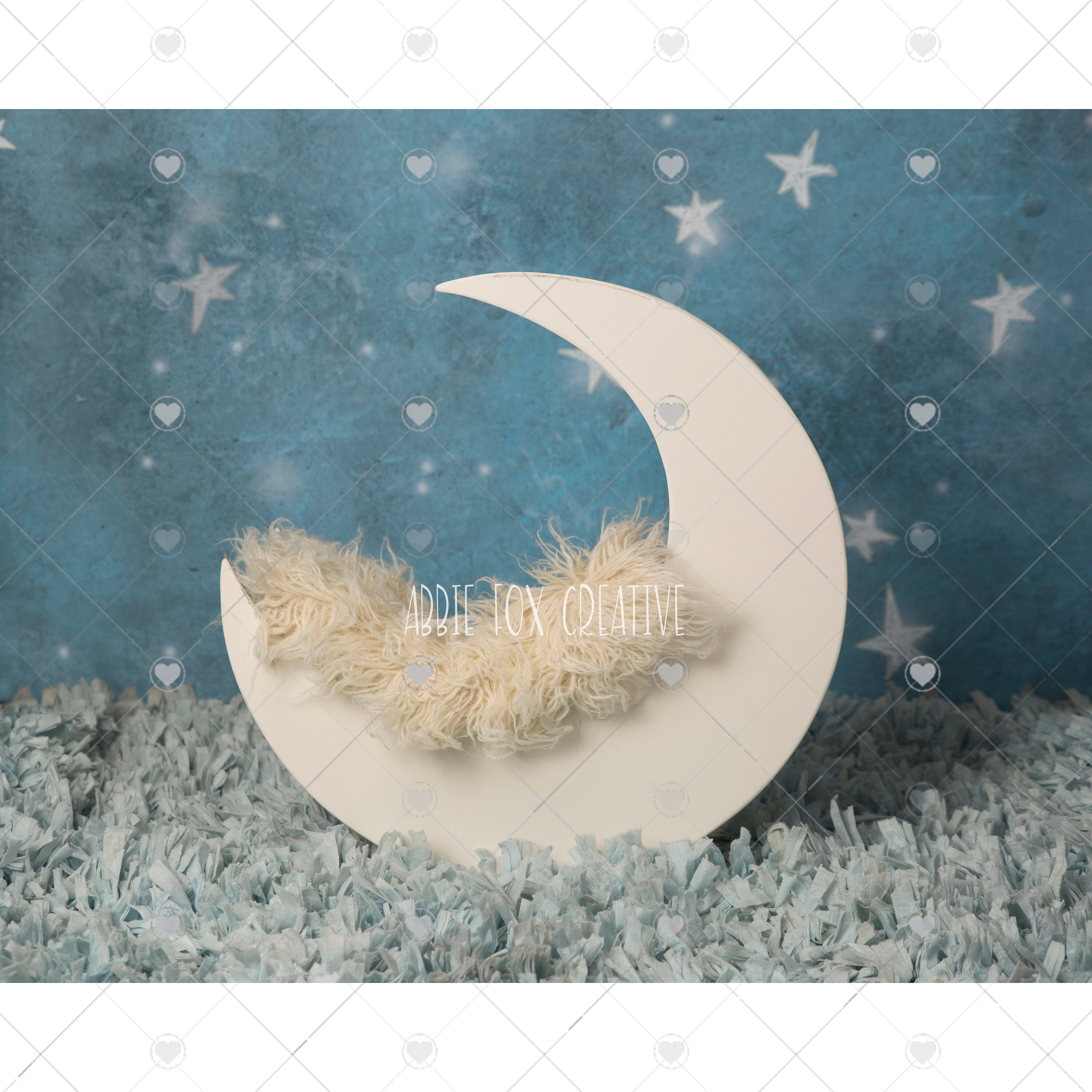 Newborn Digital Moon Backdrop - Etsy