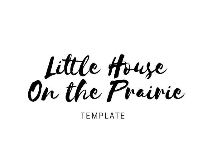 PDF Little House Template - Etsy