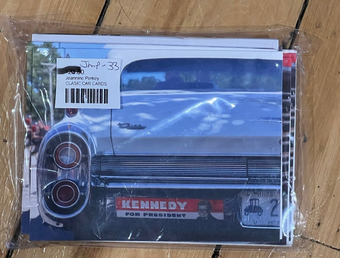 Set of 10 Classic Car Cards - Etsy