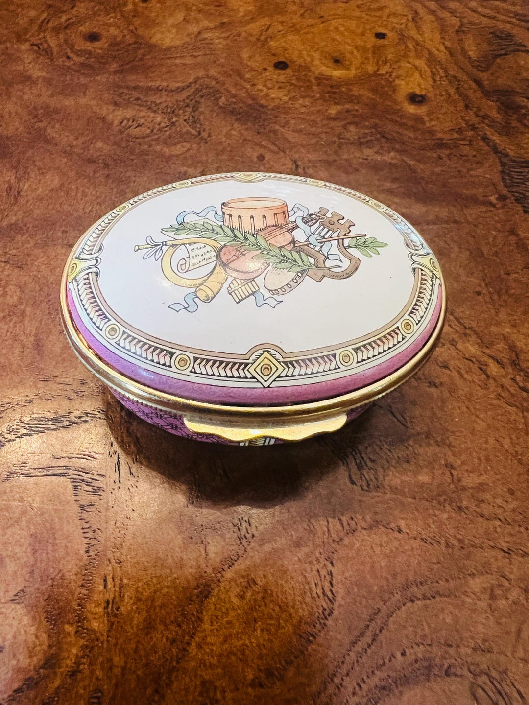 Halcyon Days Porcelain Trinket Box 'the Metropolitan Opera' Bilston ...