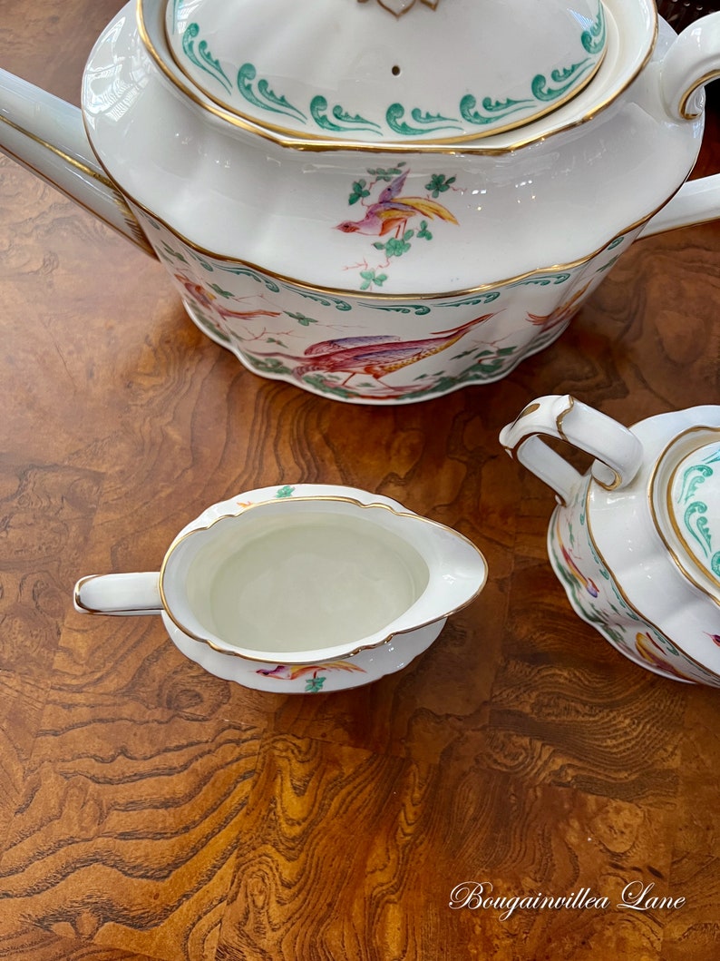 Royal Crown Derby A515 Tea Set, Teapot, Covered Sugar, Cream Jug ...