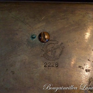 Bronze Pen/inkwell Desk Set by 'silvercrest' W/ - Etsy