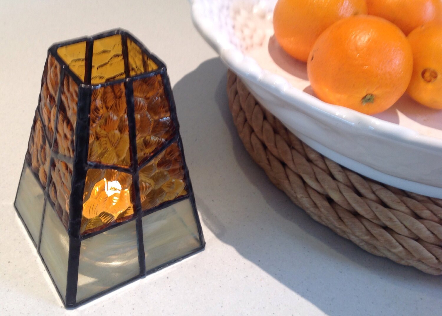 Chevron SMALL Candle Lantern in Art Deco Style - Etsy