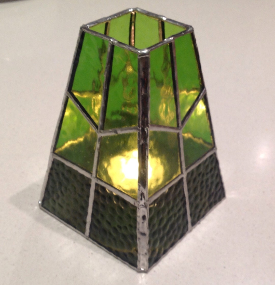 Chevron SMALL Candle Lantern in Art Deco Style - Etsy