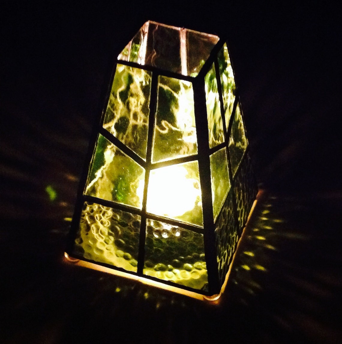 Chevron SMALL Candle Lantern in Art Deco Style - Etsy