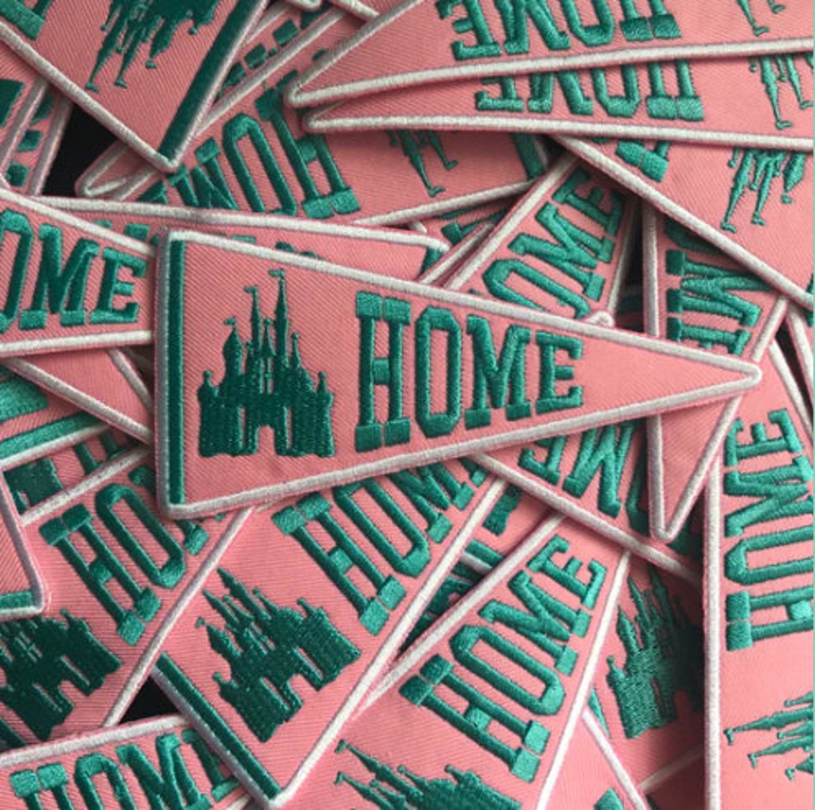 HOME Castle Banner Embroidered Iron on WDW DLR Patch Disney Parks ...