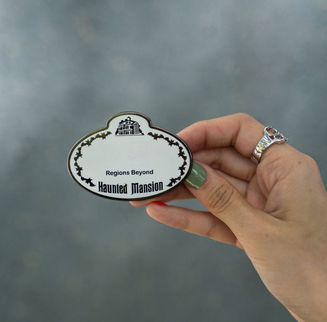 Haunted Mansion Name Tag BLANK Customizable, Dry Erase Marker, CM Name ...