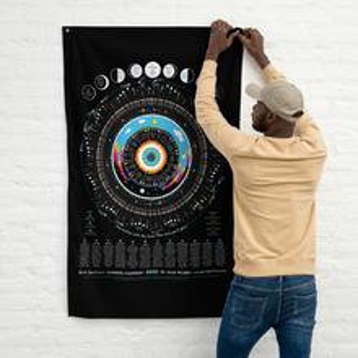 2025 Luna Sol Calendar Featuring Zodiac, Moon Phases, Circadian Cycles ...