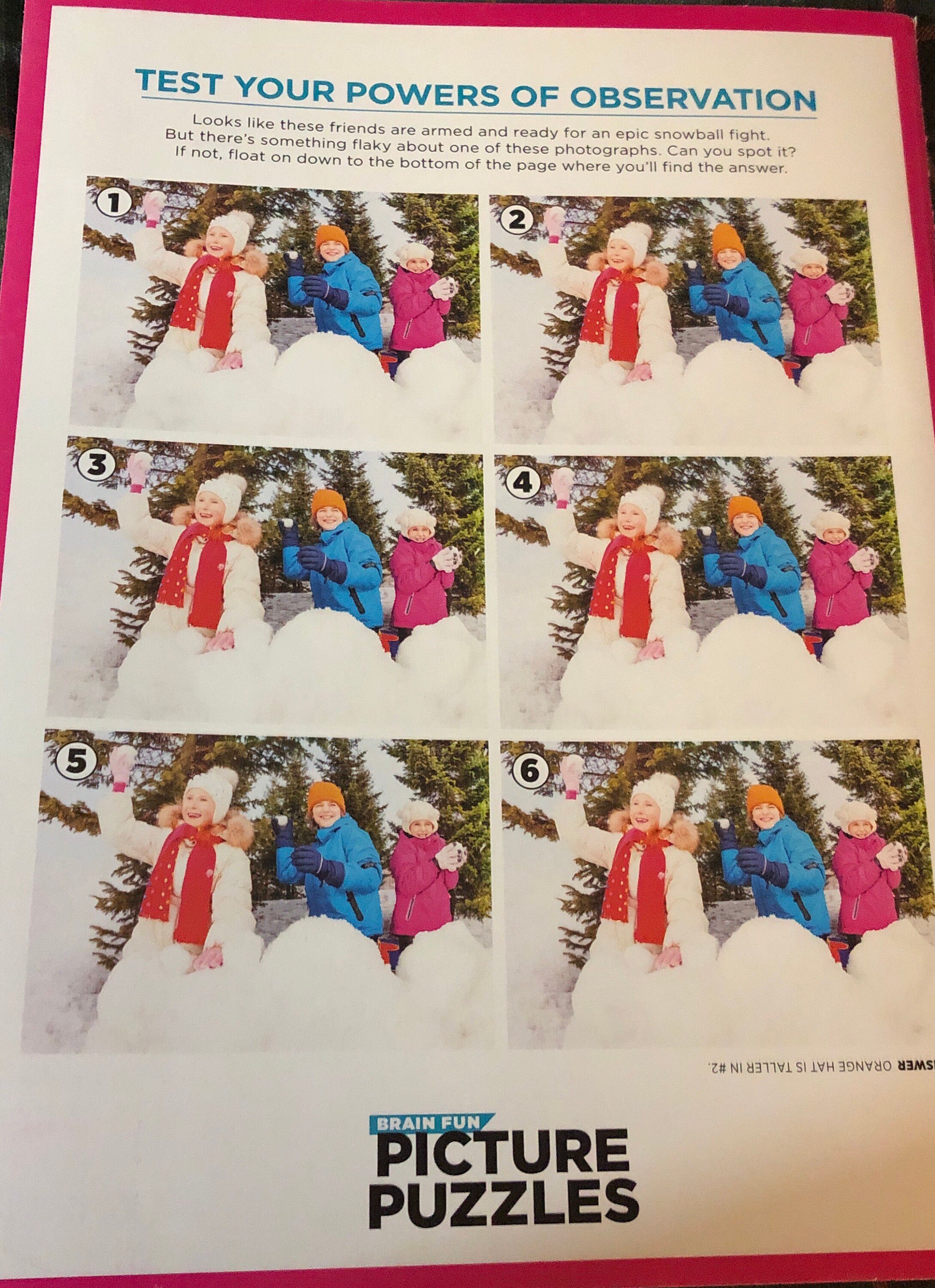 Brain Fun Picture Puzzles Magazine - Etsy