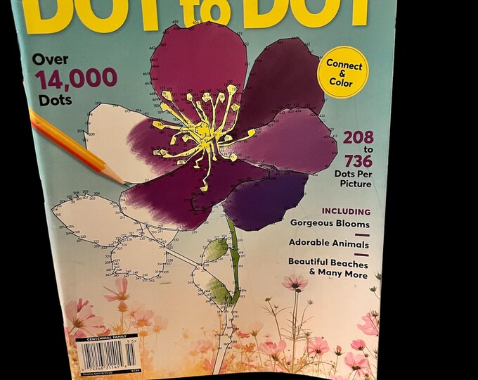 Calming Dot to Dot Magazine - Etsy