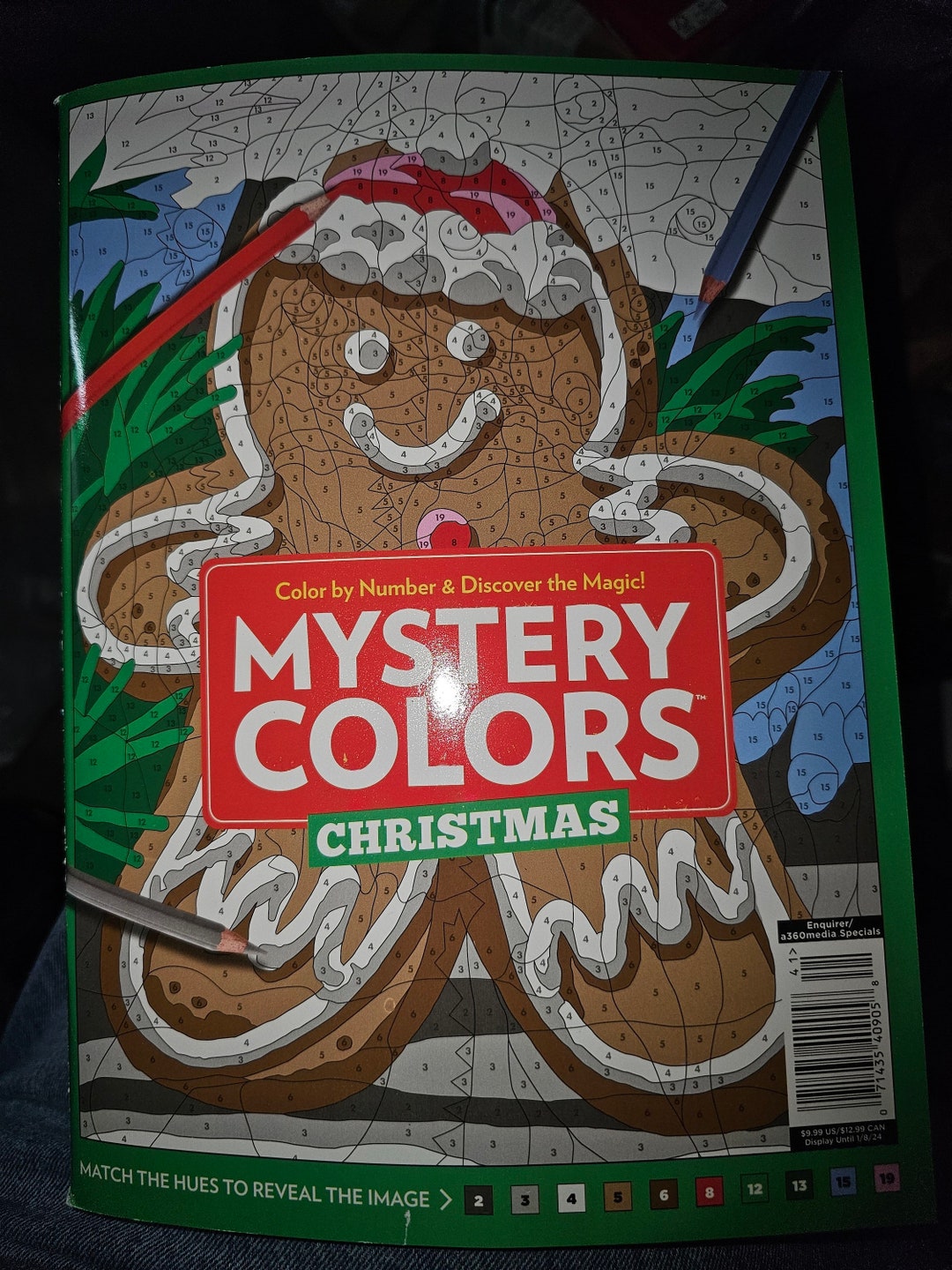 Color by Number Mystery Colors - Christmas - Etsy