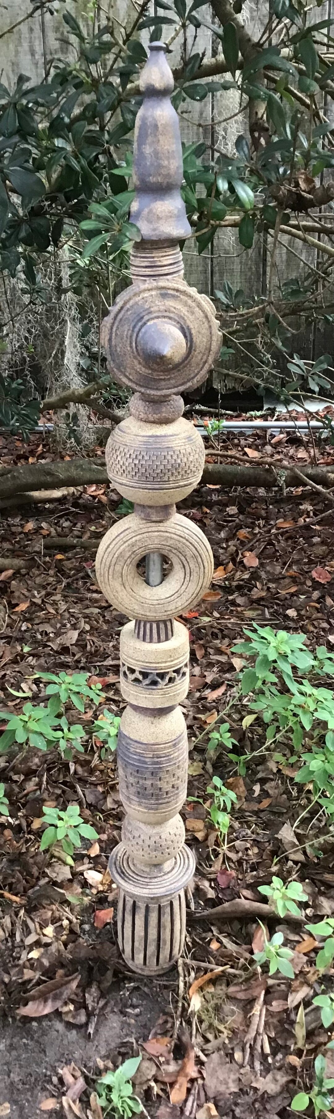 Single Donut Stoneware Totem - Etsy