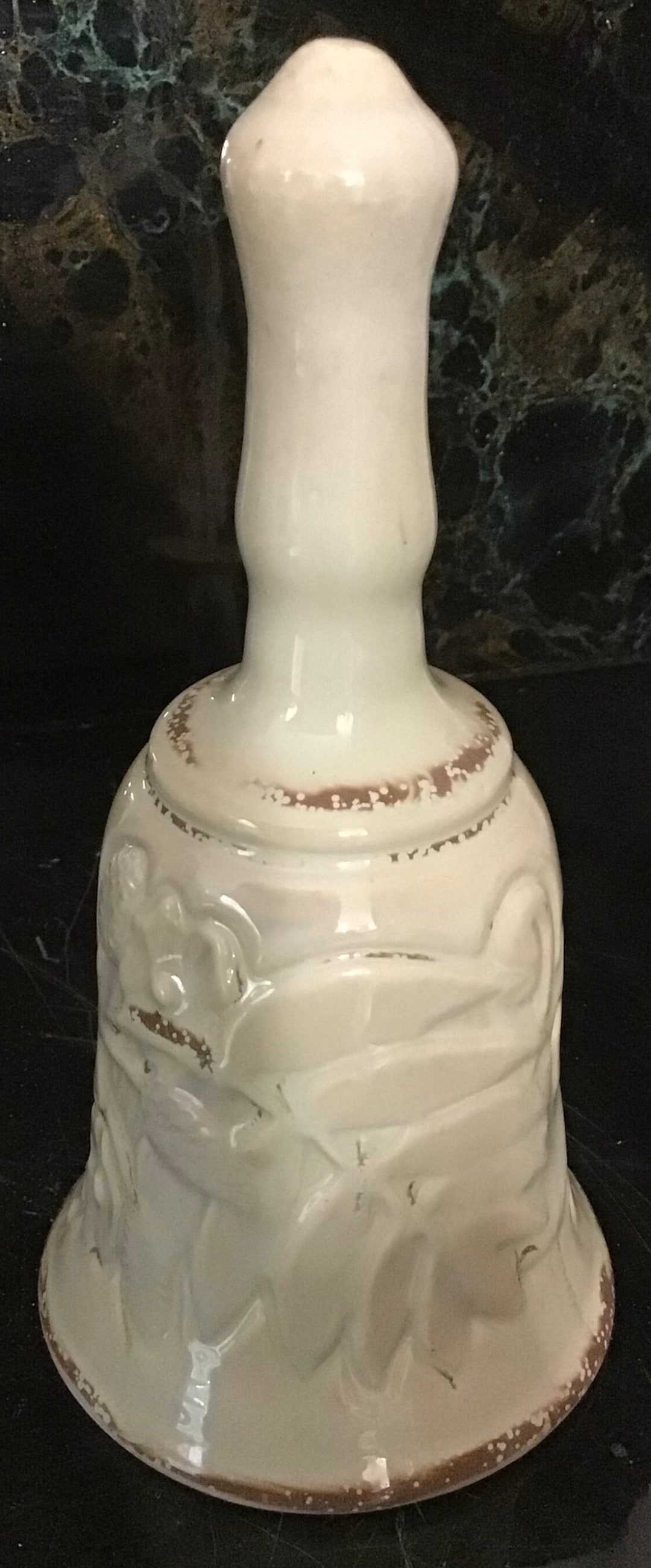 Hand Carved Porcelain Bell With Muted Glaze - Etsy