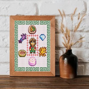 Stardew Valley Marnie Sampler - Cross Stitch Sampler - Instant Download ...