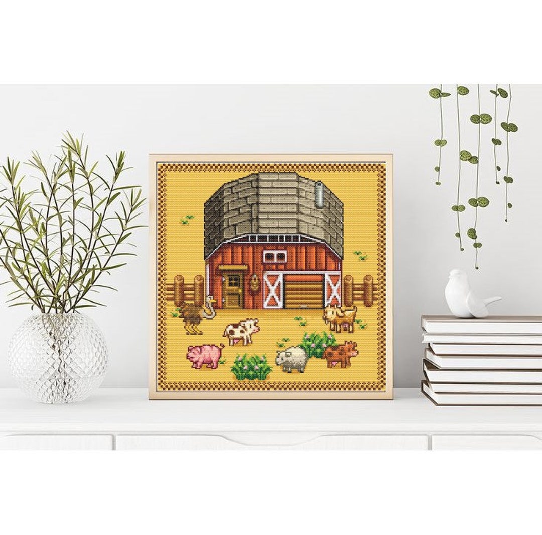 Stardew Valley Barn Sampler - Cross Stitch Sampler - Instant Download ...