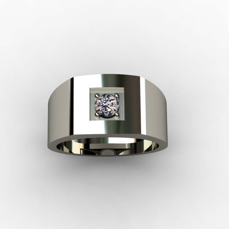 Men's Single Diamond Ring - Etsy