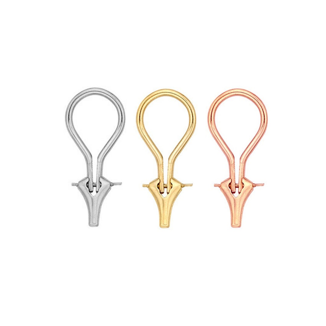 14K Solid Gold Omega Earring Clip / None-pierced Earring - Etsy