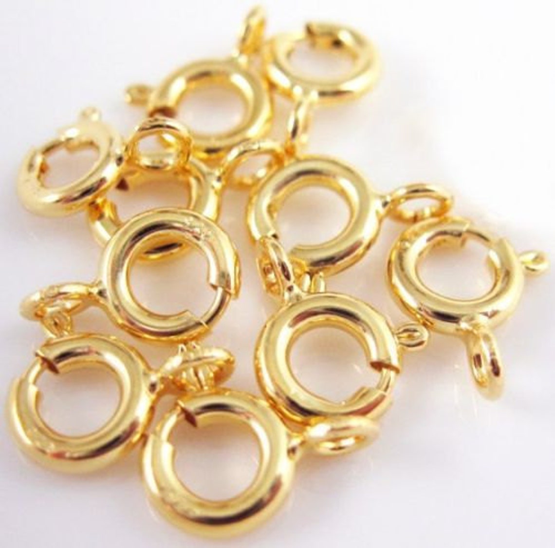 5pcs 14K Gold Filled Spring Ring Clasp Necklace Jewelry - Etsy