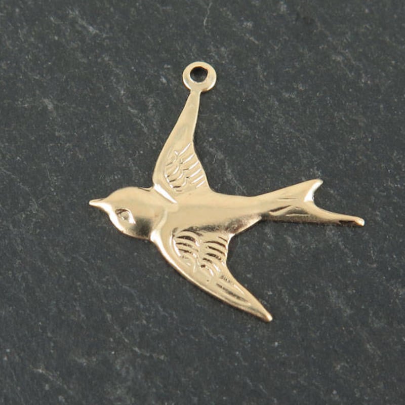 Bird Charm - Etsy