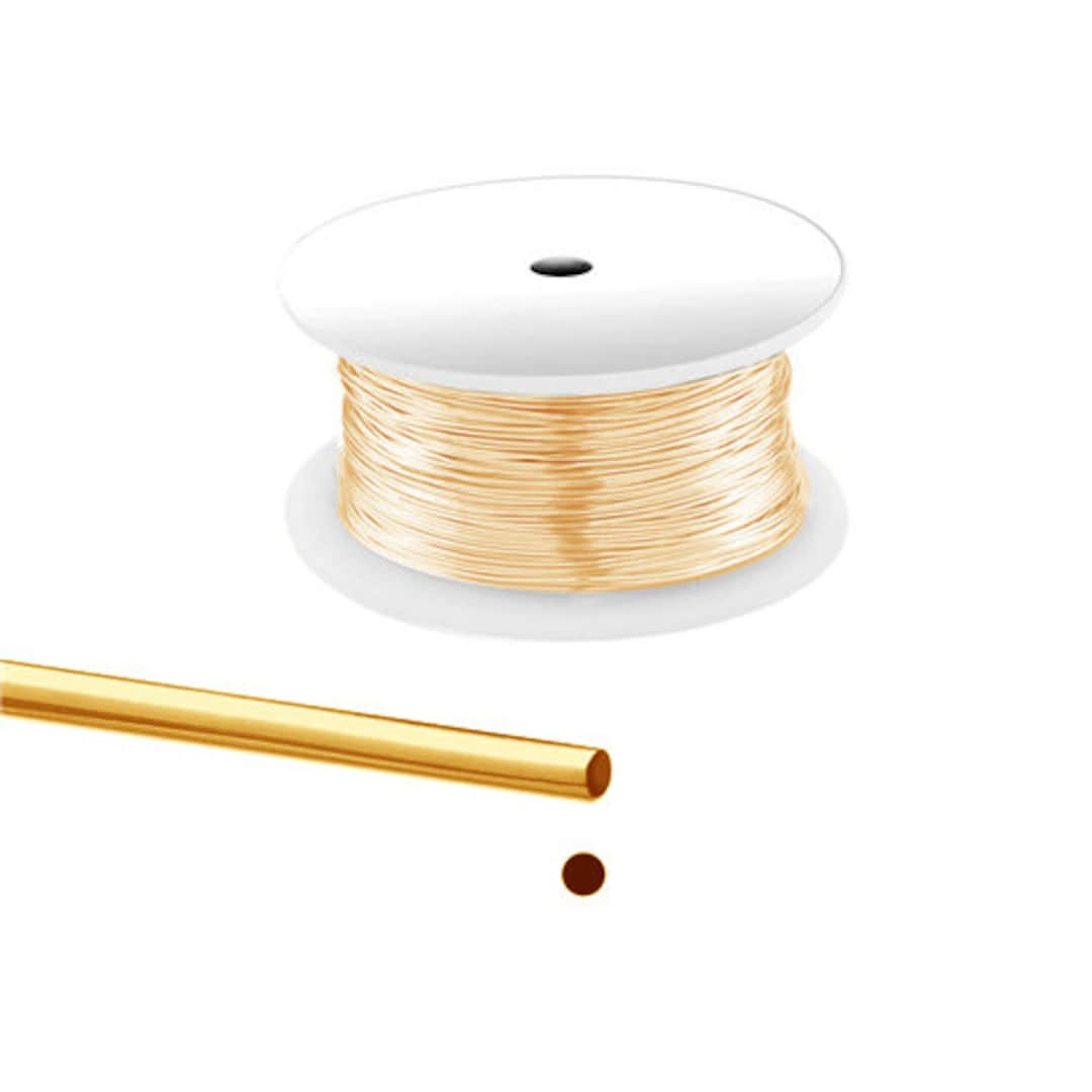 5ft Gold Filled Round Beading Wrapping Wire All Gauge - Etsy
