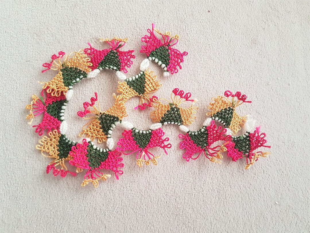 Handmade Needle Lace Flowers, Oya Flowers, 13 Pieces - Etsy