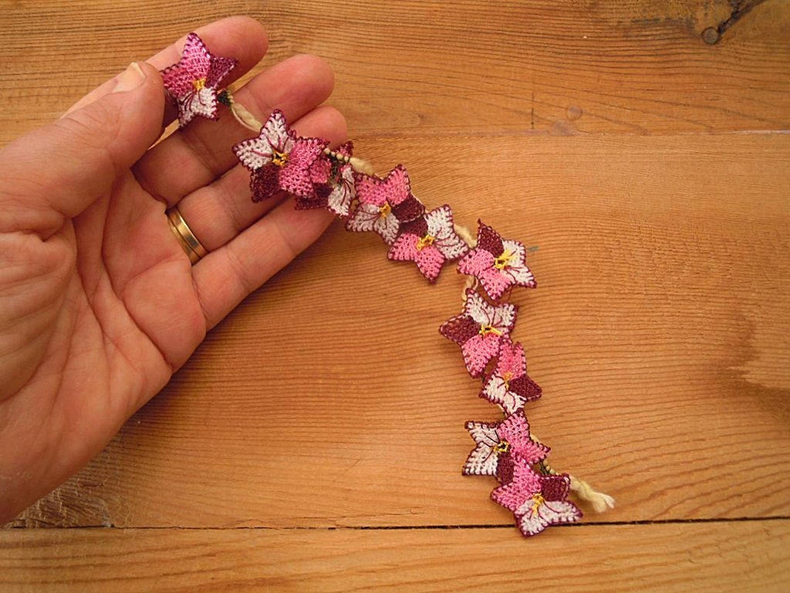 Oya Flower Needle Lace Flower 10 Pieces - Etsy