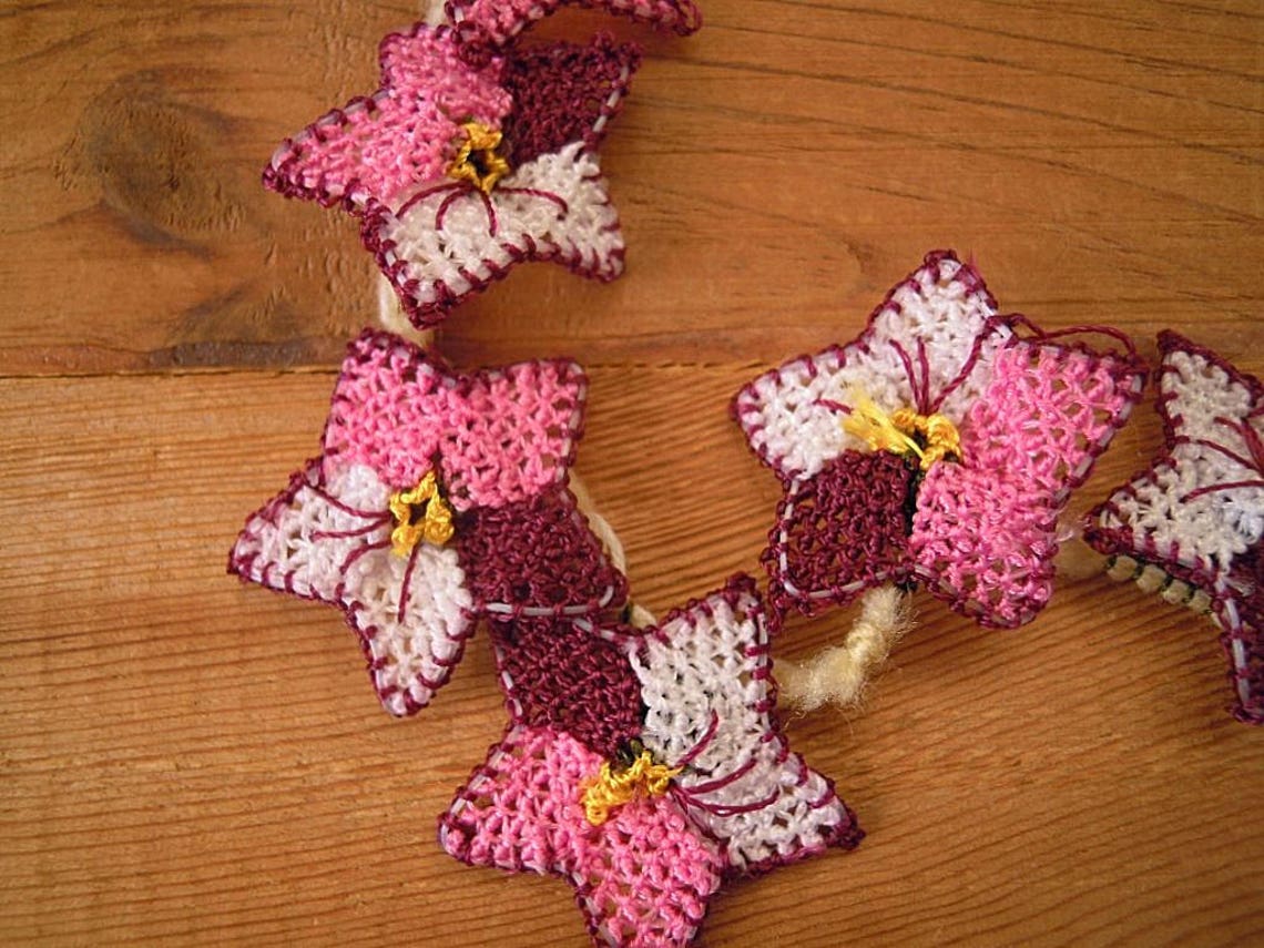 Oya Flower Needle Lace Flower 10 Pieces | Etsy