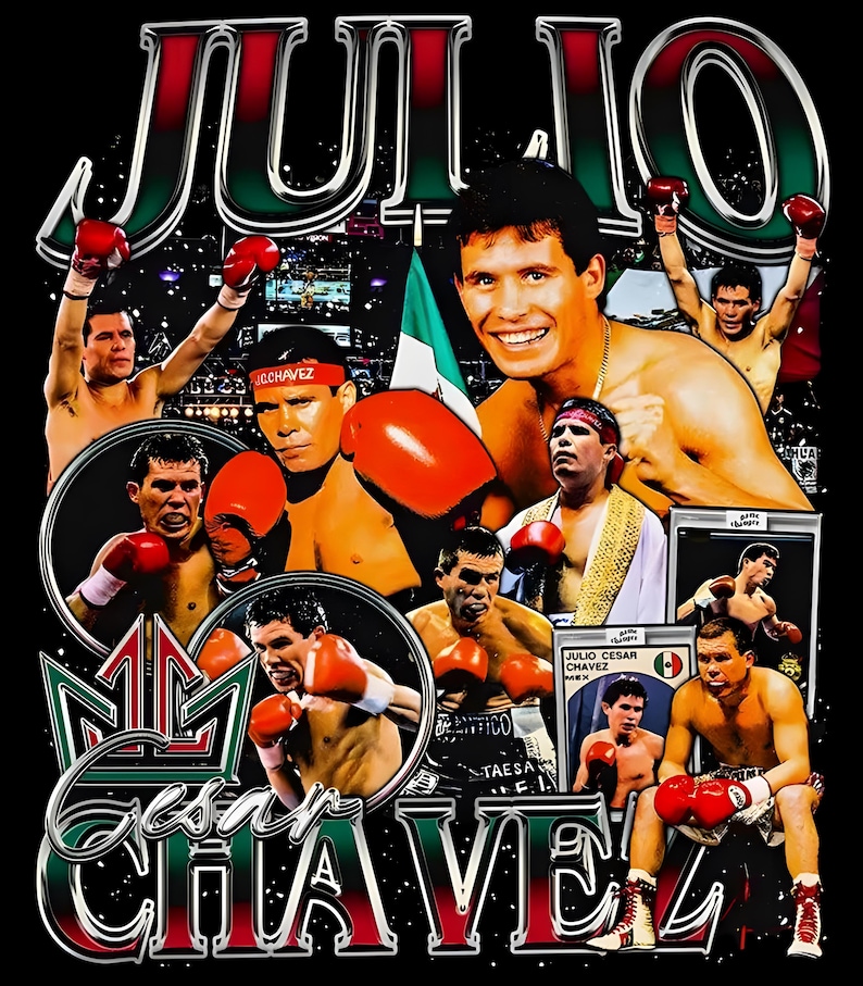 Julio Cesar Chavez 90s Vintage T Shirt Design, Instant Download and ...