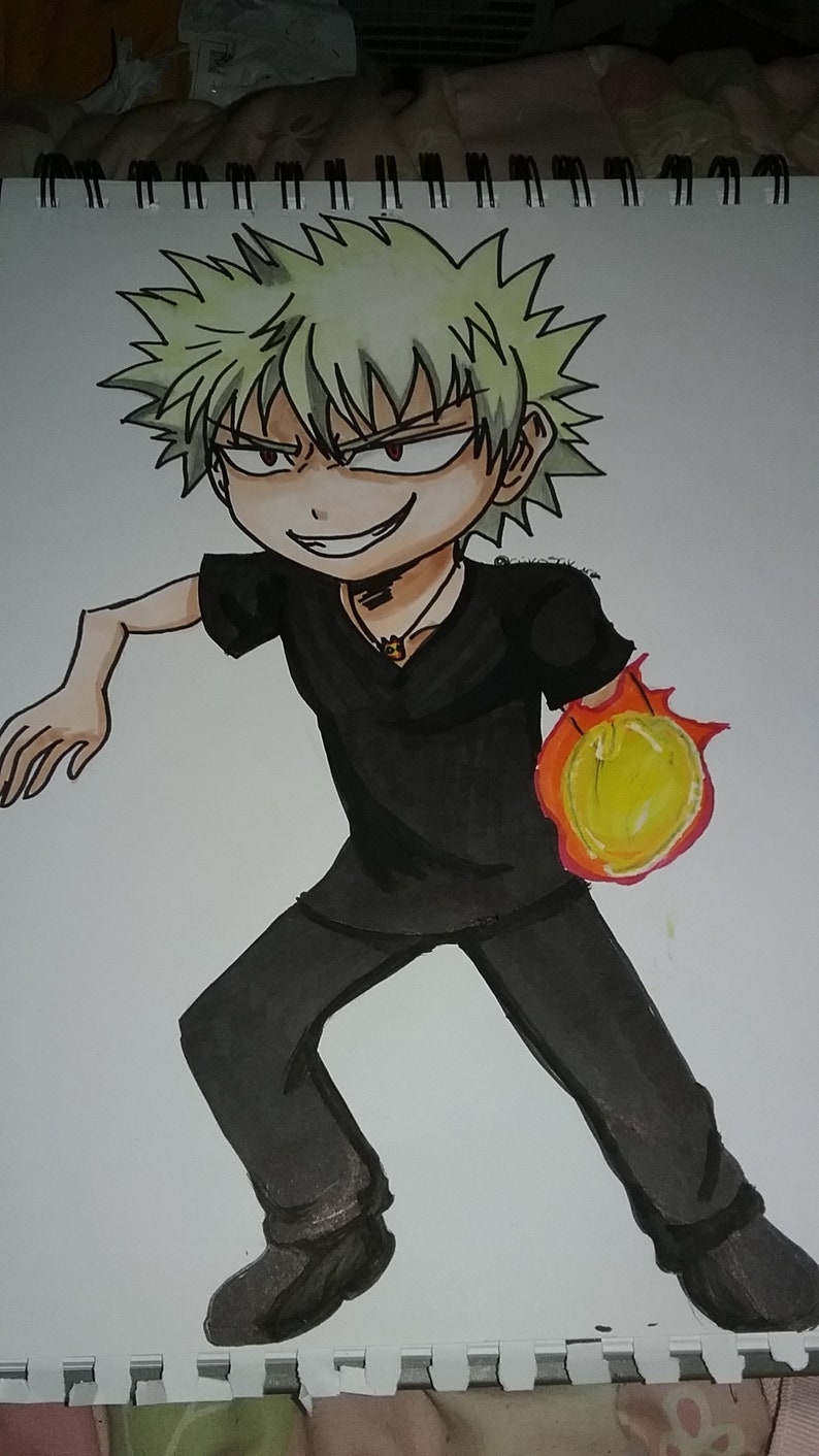 Bakugo Chibi Print - Etsy