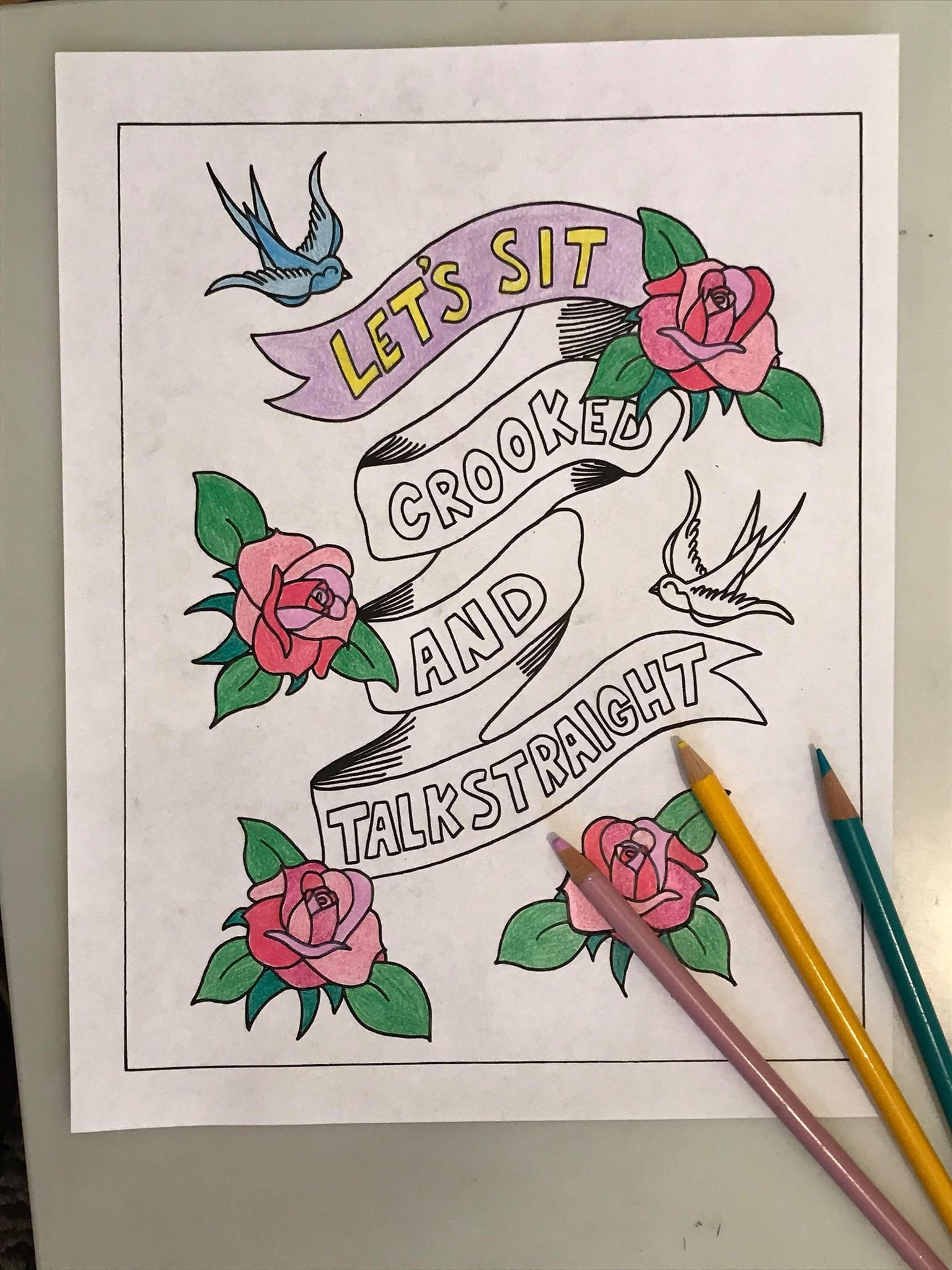SSDGM print from home coloring pages DIGITAL DOWNLOAD My Favorite ...