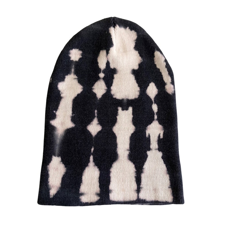 Shibori Black Tie Dye Beanie, Knit, Men and Women - Etsy