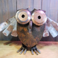 Metal Owl - Etsy