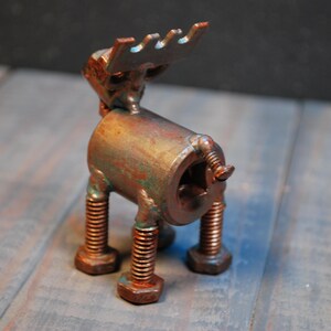 Small Moose With Copper Patina - Etsy