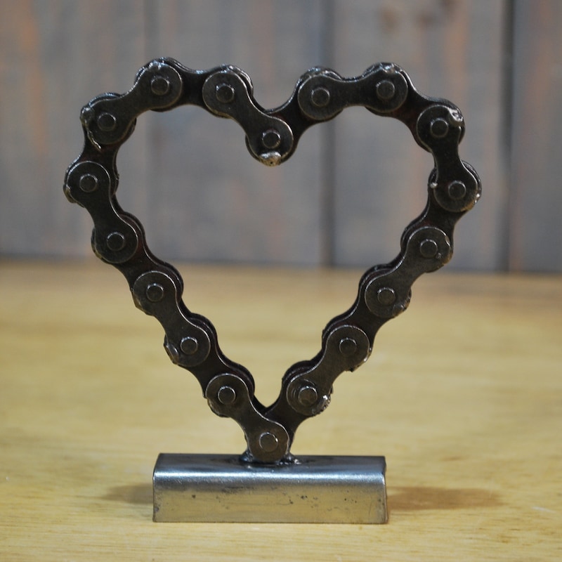 Chain Heart Sculpture - Etsy
