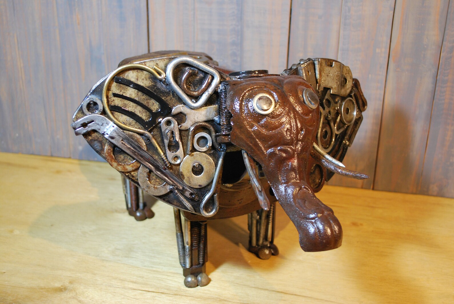 Scrap Metal Elephant - Etsy