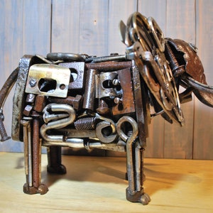 Scrap Metal Elephant - Etsy