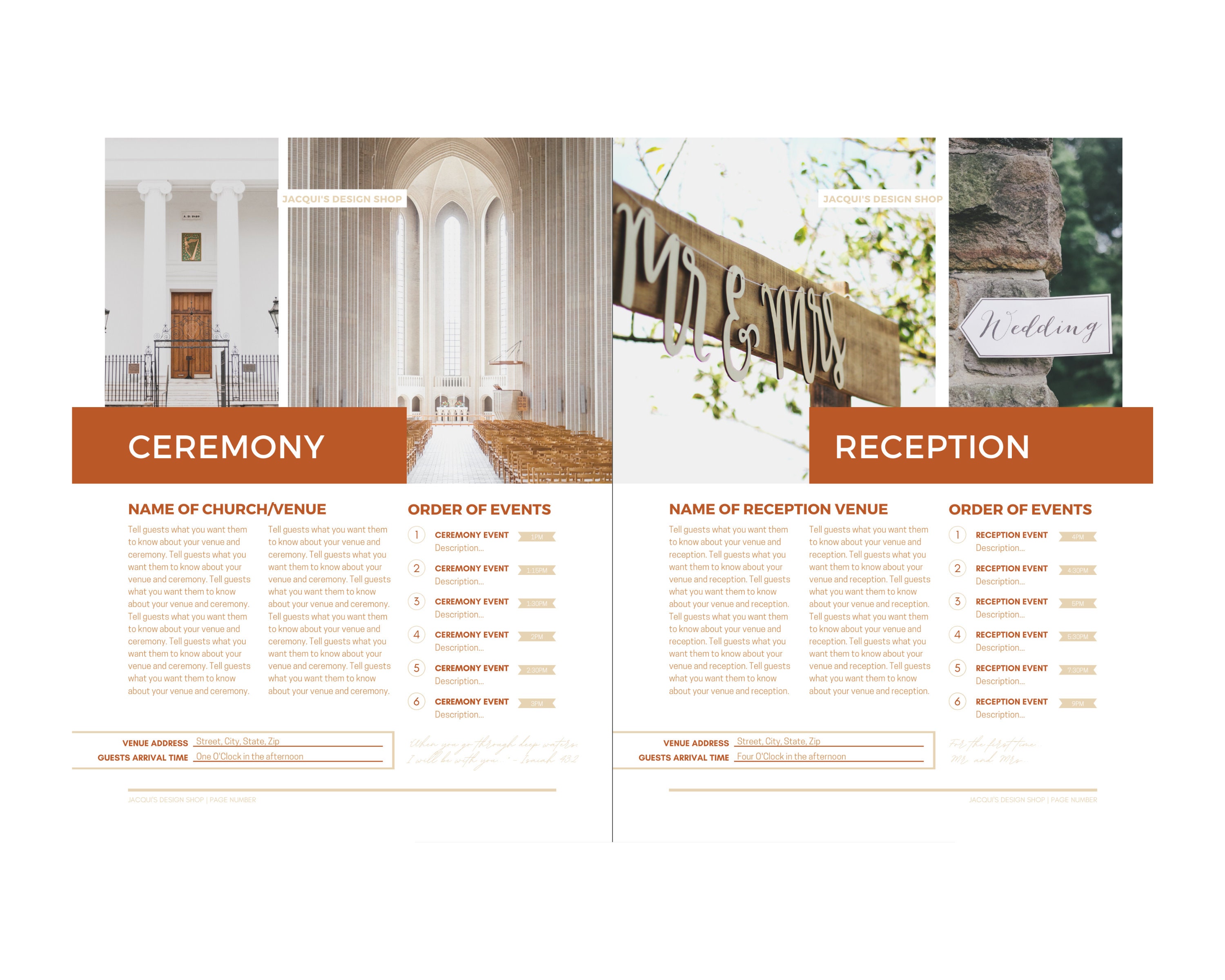 Digital / Custom Destination Wedding Travel Itinerary / Custom | Etsy