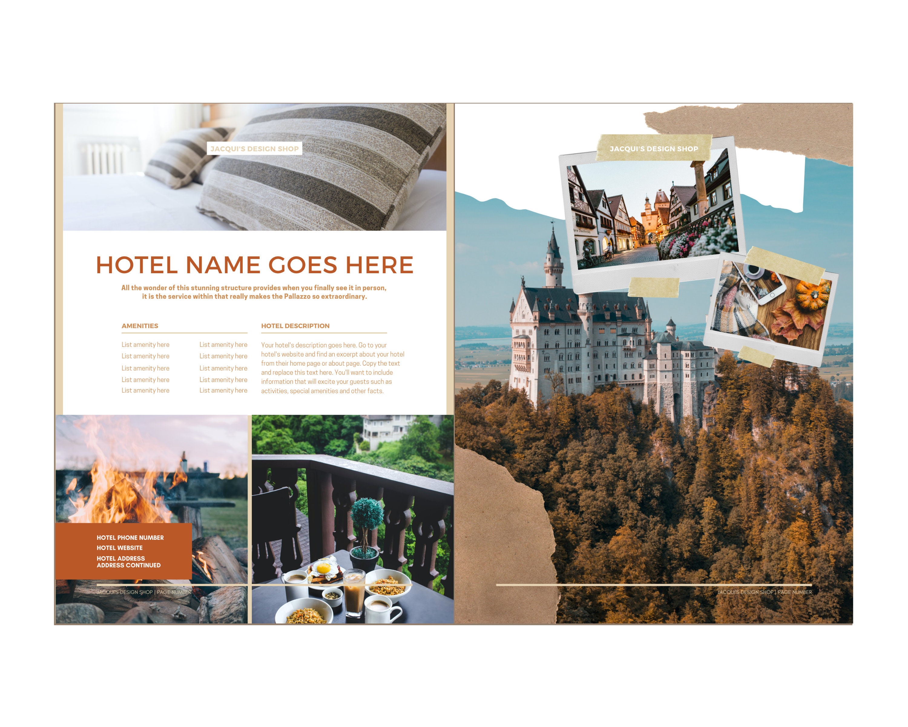 Custom Travel Itinerary Magazine, Custom Travel Planner, Custom Travel ...