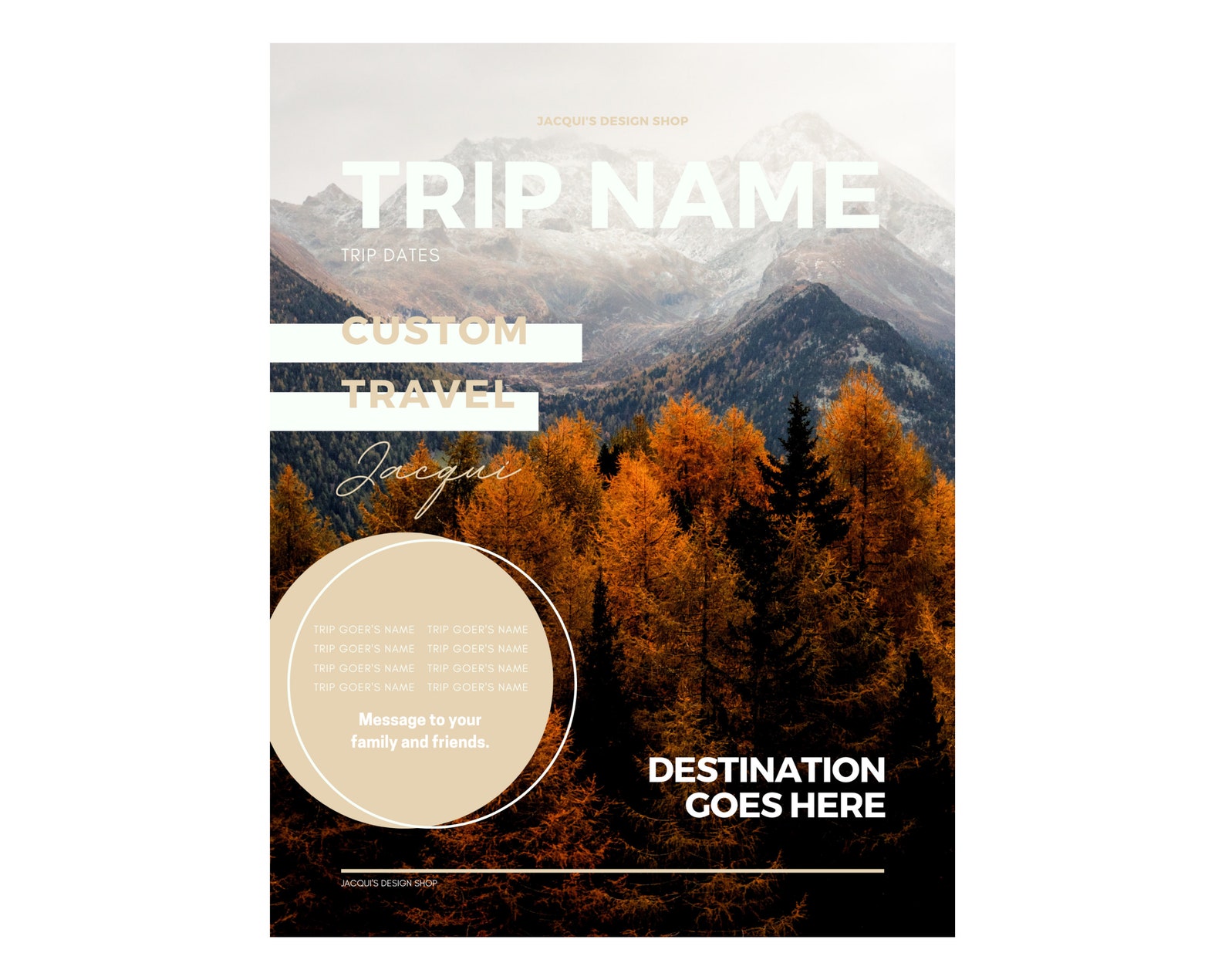 Custom Travel Itinerary Magazine, Custom Travel Planner, Custom Travel ...