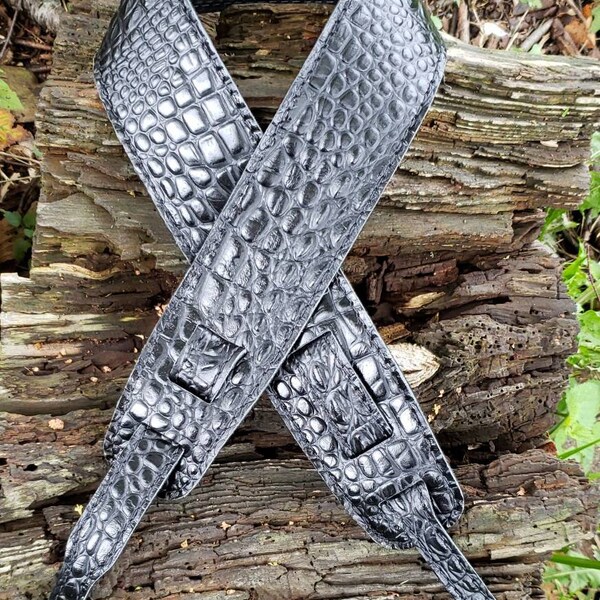 Gator Skin Guitar Strap - Etsy