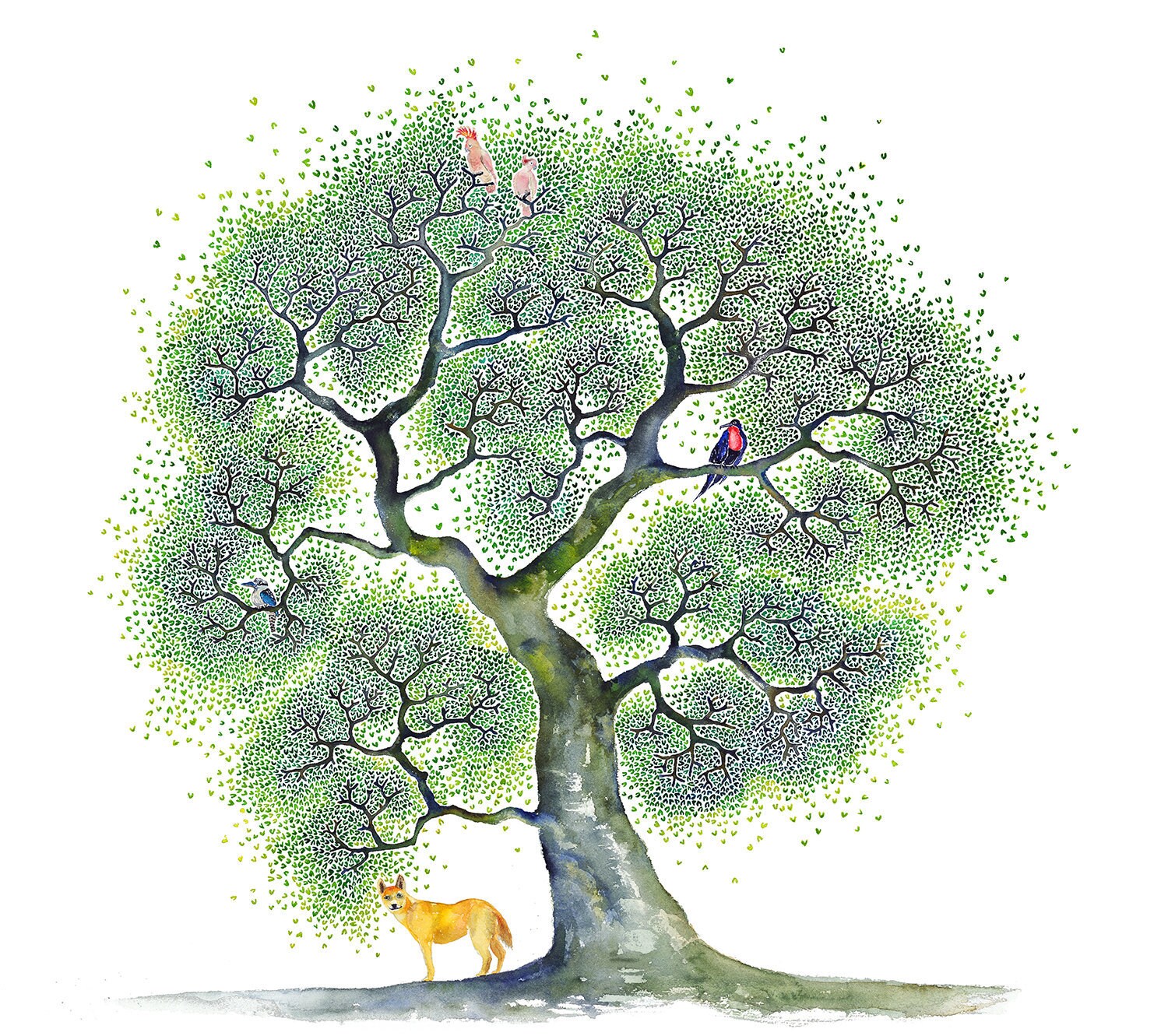 Dingo Tree, A2 Giclee Print on Rag Paper - Etsy