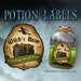 Witch's Brew Potion Label, Halloween Label, Witch Label, Vintage Label ...