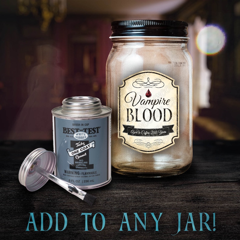 Vampire Blood Potion Label, Halloween Label, Witch Label, Vintage Label ...