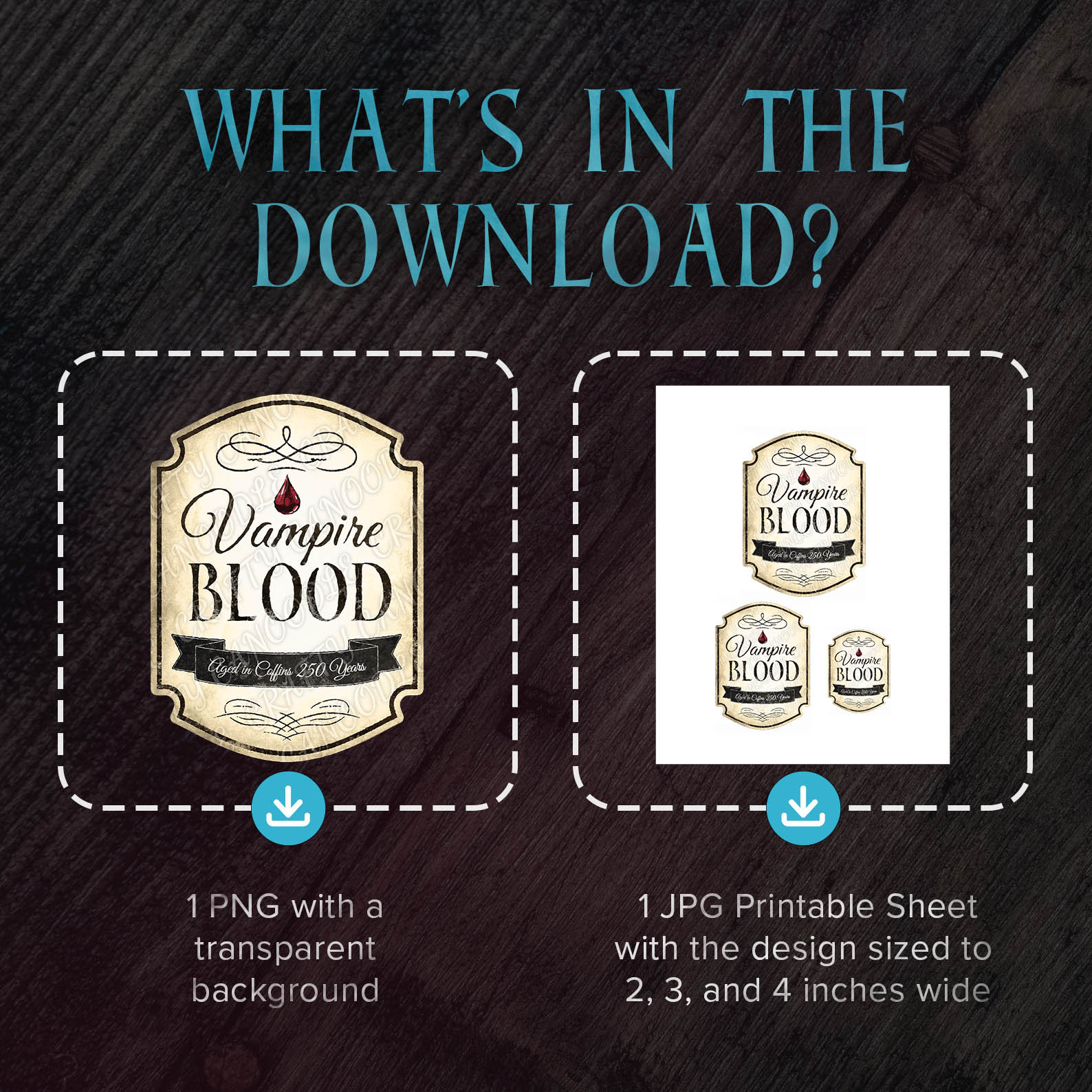 Vampire Blood Potion Label, Halloween Label, Witch Label, Vintage Label ...