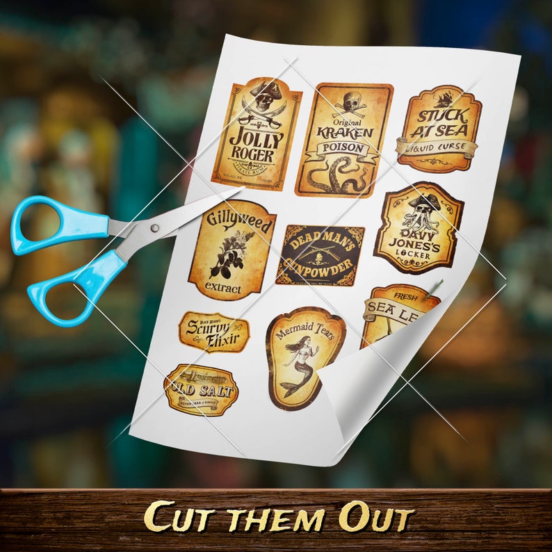 Pirate Themed, Pirate Labels, Vintage Printable Labels, Handmade Labels ...